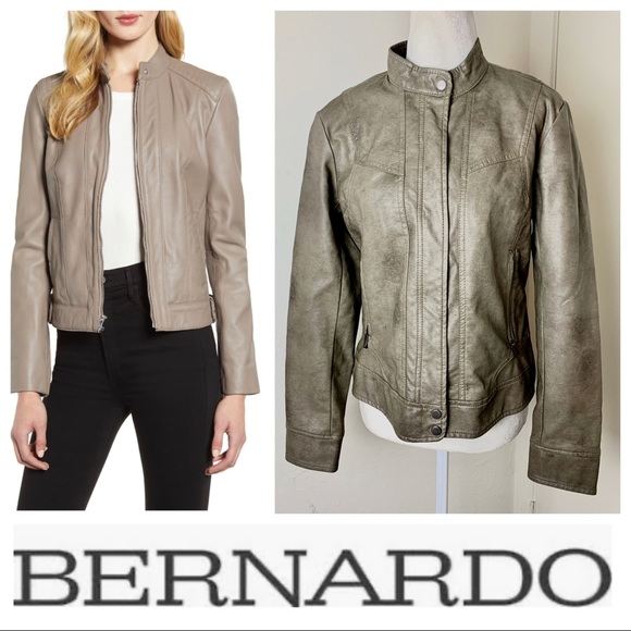 Bernardo | Jackets & Coats | New Bernardo Vegan Leather Moto Jacket ...